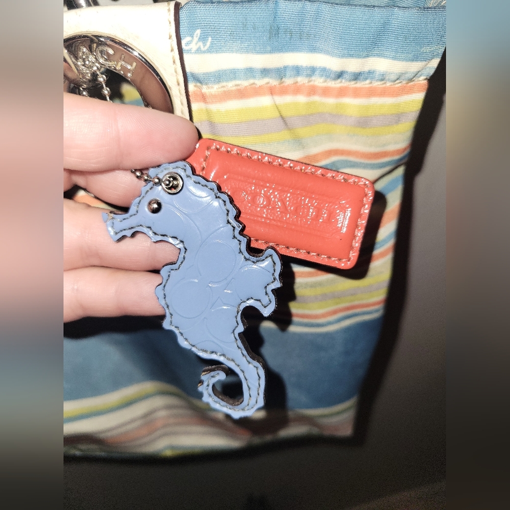 Coach Nautical Beach Themed Bag - Gem